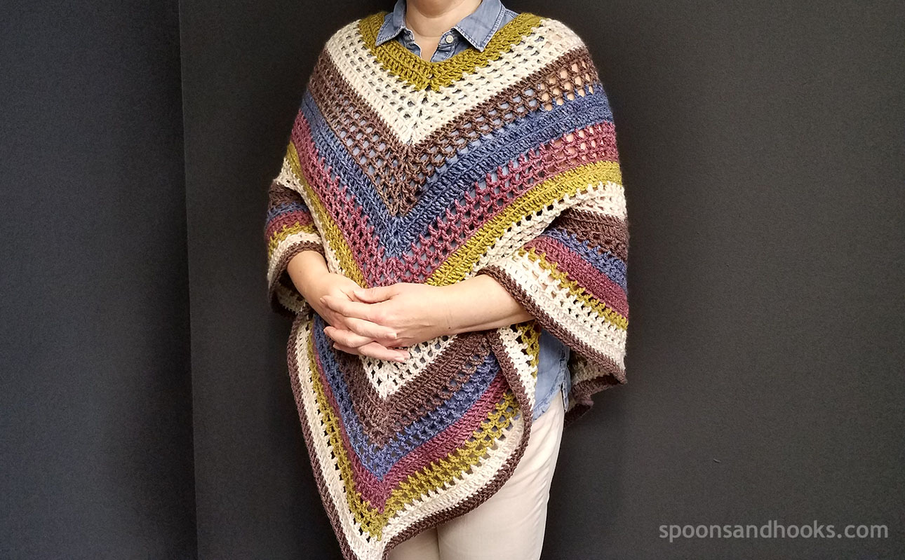 The easiest poncho you’ll ever make – Spoons & Hooks: Crochet patterns